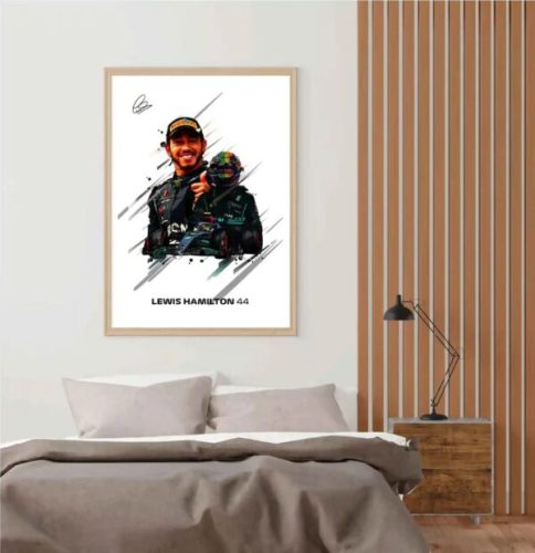 Lewis Hamilton Mercedes F1 Poster - Wantees